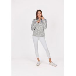 Key Largo Sweatshirt "Bulge" in Grau/ Wei&szlig; - 64% | Gr&ouml;&szlig;e XS | Damen-sweatshirts-jacken