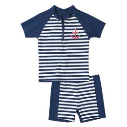 Playshoes 2tlg. Badeoutfit "Maritim" in Dunkelblau/ Wei&szlig; - 34% | Gr&ouml;&szlig;e 98/104 | Baby-bademode