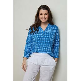 Curvy Lady Bluse in Blau - 71% | Gr&ouml;&szlig;e 42 | Damen-blusen