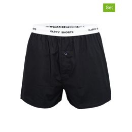 Happy Shorts 3er-Set: Boxershorts in Schwarz - 46% | Gr&ouml;&szlig;e XL | Herren-waesche
