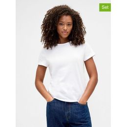 GAP 2er-Set: Shirts in Schwarz/ Wei&szlig; - 60% | Gr&ouml;&szlig;e XL | Damen-tops