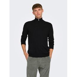 Only & Sons ONLY & SONS Pullover "Loui" in Schwarz - 45% | Gr&ouml;&szlig;e S | Herren-plussize