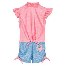Playshoes Badeanzug "Krebs" in Rosa/ Hellblau - 51% | Gr&ouml;&szlig;e 74/80 | Baby-bademode