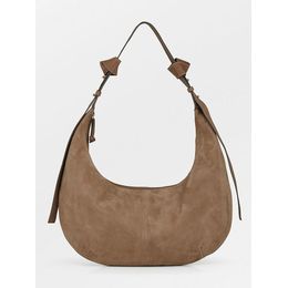 Becks&ouml;ndergaard Becks&ouml;ndergaard Leder-Schultertasche "Lona" in Hellbraun - (B)30 x (H)24 cm - 55% | Damen-taschen