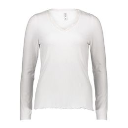 Sublevel Longsleeve in Wei&szlig; - 84% | Gr&ouml;&szlig;e XS | Damen-tops