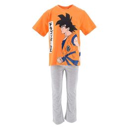 DRAGONBALL Z Dragon Ball Z Pyjama "Dragon Ball" in Grau/ Orange - 60% | Gr&ouml;&szlig;e 104 | Kinder-waesche