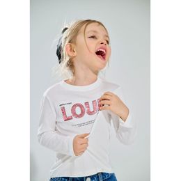 KIDS Only Longsleeve "Zenia" in Creme - 40% | Gr&ouml;&szlig;e 128 | Kinder-longsleeves