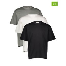 Only & Sons ONLY & SONS 3er-Set: Shirts in Schwarz/ Wei&szlig;/ Gr&uuml;n - 46% | Gr&ouml;&szlig;e M | Herren-plussize