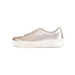 Gabor Leder-Sneakers in Beige - 60% | Gr&ouml;&szlig;e 38 | Damen-sneakers