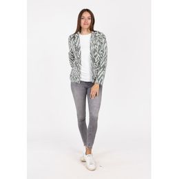 Key Largo &Uuml;bergangsjacke "Cosmic" in Grau/ Wei&szlig; - 60% | Gr&ouml;&szlig;e M | Damenjacken