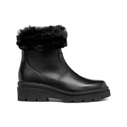Geox Leder-Boots "Felleny" in Schwarz - 53% | Gr&ouml;&szlig;e 38 | Damen-stiefel