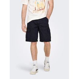 Only & Sons ONLY & SONS Cargoshorts in Dunkelblau - 60% | Gr&ouml;&szlig;e L | Herren-plussize