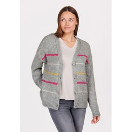 Key Largo Cardigan "Candy" in Grau - 57% | Gr&ouml;&szlig;e XXL | Damen-pullover-cardigans