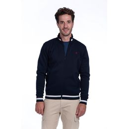 The Time of Bocha Sweatjacke in Dunkelblau - 67% | Gr&ouml;&szlig;e XL | Herren-sweatshirts-jacken