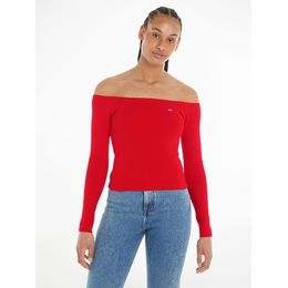 Tommy Jeans Pullover in Rot - 53% | Gr&ouml;&szlig;e L | Damen-pullover-cardigans