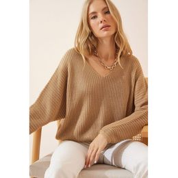 Happiness Istanbul Pullover in Beige - 51% | Damen-pullover-cardigans