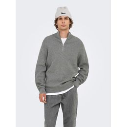 Only & Sons ONLY & SONS Pullover "Phil" in Grau - 38% | Gr&ouml;&szlig;e M | Herren-plussize