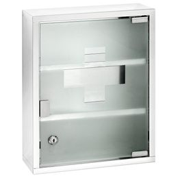 Wenko Medikamentenschrank in Silber - (L)30 x (B)40 x (T)12 cm - 42% | Badezimmer-accessoires