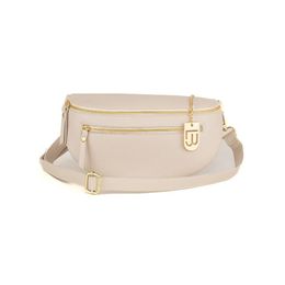 Lucca Baldi Leder-Umh&auml;ngetasche "Burano" in Beige - (B)30 x (H)19 x (T)2 cm - 73% | Damen-taschen