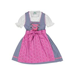 Isartrachten Dirndl in Blau/ Rosa - 28% | Gr&ouml;&szlig;e 92 | Kindertrachtenmode