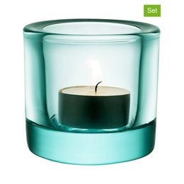 iittala 2er-Set: Windlichter "Kivi" in Gr&uuml;n - &Oslash; 6,5 cm - 62% | Kerzen-vasen