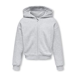 KIDS Only Sweatjacke in Grau - 51% | Gr&ouml;&szlig;e 134/140 | Kinder-sweatshirts-jacken