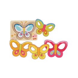 goki 5tlg. Schichtenpuzzle "Schmetterling" - ab 2 Jahren - 29% | Gesellschaftsspiele