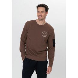 Key Largo Sweatshirt "Kltrip" in Braun - 58% | Gr&ouml;&szlig;e L | Herren-plussize