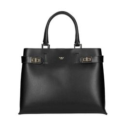 Wojas Leder-Henkeltasche in Schwarz - (B)36 x (H)26 x (T)14 cm - 45% | Damen-taschen