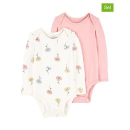 Carter's carter's 2er-Set: Bodys in Rosa/ Wei&szlig; - 43% | Gr&ouml;&szlig;e 68 | Baby-bodys