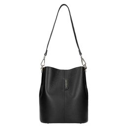 Wojas Leder-Schultertasche in Schwarz - (B)30 x (H)26 x (T)15 cm - 41% | Damen-taschen