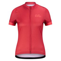 Odlo Fahrradtrikot "Essential" in Rot - 47% | Gr&ouml;&szlig;e XS | Damen-outdoor-tops-shirts