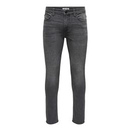 Only & Sons ONLY & SONS Jeans "Loom" - Slim fit - in Grau - 62% | Gr&ouml;&szlig;e W28/L32 | Herren-plussize