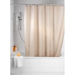 Wenko Anti-Schimmel-Duschvorhang "Uni" in beige - (B)180 x (H)200 cm - 40% | Badezimmer-accessoires