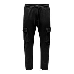 Only & Sons ONLY & SONS Cargohose "Live" in Schwarz - 58% | Gr&ouml;&szlig;e XS | Herrenhosen
