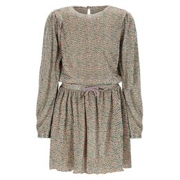 No-No Kleid "Miron" in Beige/ Gr&uuml;n - 55% | Gr&ouml;&szlig;e 146/152 | Kinderkleider