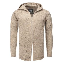Key Largo Cardigan "Terry" in Sand - 57% | Gr&ouml;&szlig;e M | Herren-pullover-cardigans