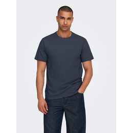 Only & Sons ONLY & SONS Shirt in Dunkelblau - 46% | Gr&ouml;&szlig;e L | Herren-plussize