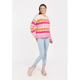Key Largo Pullover "Waves" in Pink/ Orange - 60% | Gr&ouml;&szlig;e XS | Damen-pullover-cardigans
