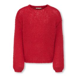 KIDS Only Pullover "Nordic" in Rot - 52% | Gr&ouml;&szlig;e 122/128 | Kinder-pullover