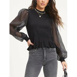 LA Angels Bluse in Schwarz - 67% | Gr&ouml;&szlig;e M | Damen-blusen