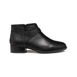 Geox Leder-Ankle-Boots "Felicity" in Schwarz - 55% | Gr&ouml;&szlig;e 36 | Stiefeletten
