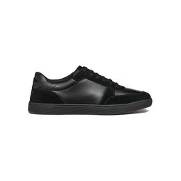 Geox Leder-Sneakers "Avola" in Schwarz - 53% | Gr&ouml;&szlig;e 42 | Herrensneakers