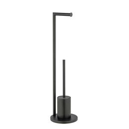 Wenko Kombi-WC-Garnitur "Ferla" in Schwarz- (H)69,5 cm - 35% | Badezimmer-accessoires
