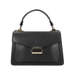 Wojas Leder-Henkeltasche in Schwarz - (B)18 x (H)12 x (T)5 cm - 33% | Damen-taschen