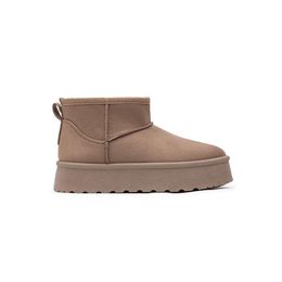 Foreverfolie Winterboots in Beige - 55% | Gr&ouml;&szlig;e 38 | Damen-stiefel