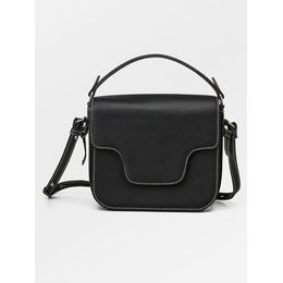 Becks&ouml;ndergaard Becks&ouml;ndergaard Leder-Umh&auml;ngetasche "Glossy Iris" in Schwarz - (B)17 x (H)14 x (T)4 cm - 67% | Damen-taschen
