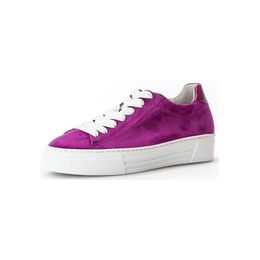 Gabor Leder-Sneakers in Lila - 52% | Gr&ouml;&szlig;e 42 | Damen-sneakers
