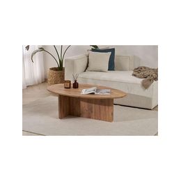 Evila Couchtisch in Hellbraun - (B)120 cm - (H)40 cm - (T)65 cm - 67% | Tische
