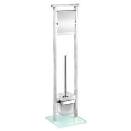 Wenko WC-Garnitur "Debar" in Silber - (H)73 cm - 40% | Badezimmer-accessoires